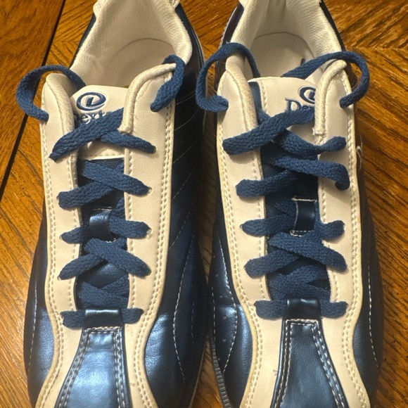 Dexter | Shoes | Dexter Woman Blue Metallic White Bowling Shoes Size 85 ...
